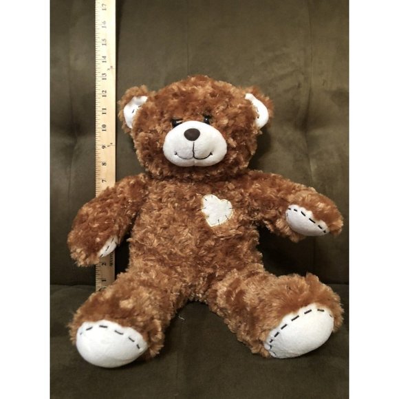 Build-A-Bear | Toys | Buildabear Champ Brown Patch Work Stitched Teddy Bear Plush Babw Gift ...